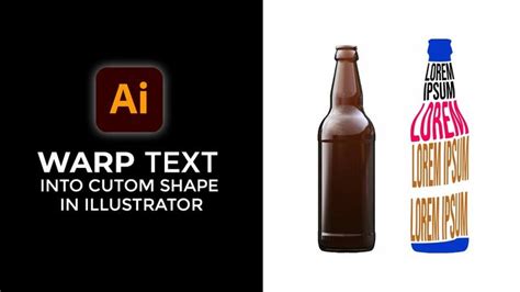 warp text into custom shape in illustrator warp text in 2023 custom