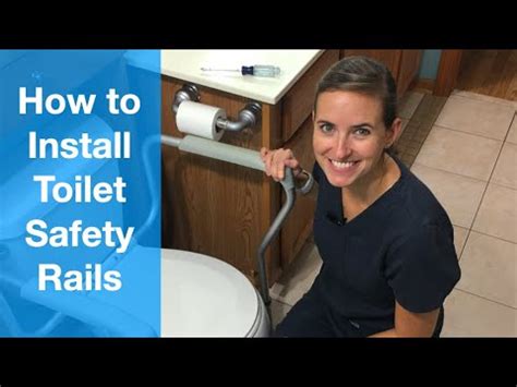 How To Install Toilet Safety Rails Youtube