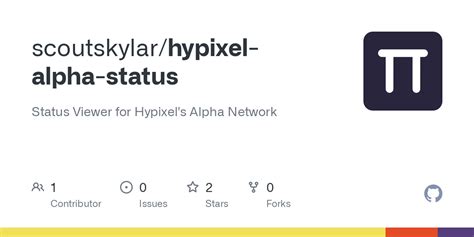 Github Scoutskylarhypixel Alpha Status Status Viewer For Hypixels Alpha Network