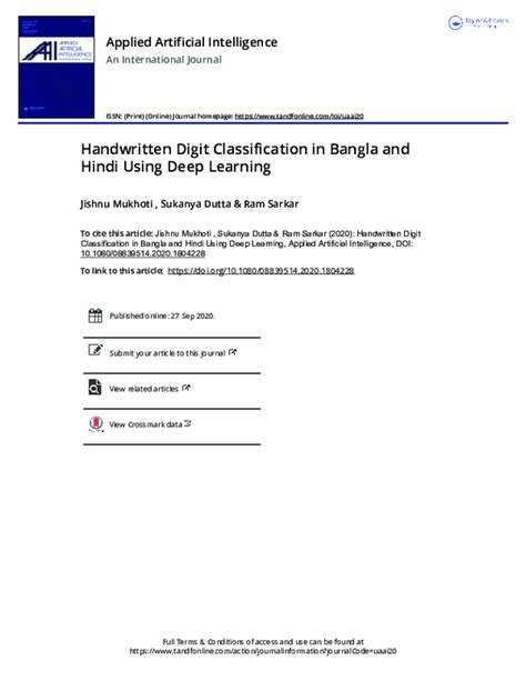 Pdf Handwritten Digit Classification In Bangla And Hindi Using Deep Learning