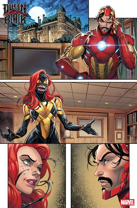 ‘queen In Black 1 Preview Enlists Iron Man Scarlet Witch Nova And