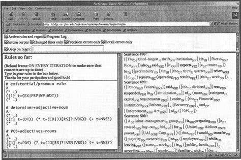 Screenshot Of Base Np Chunking System Download Scientific Diagram