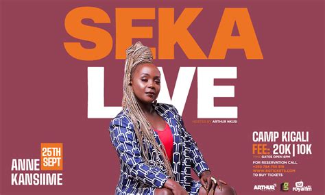 Seka Live Kansiime 2022 Rg Tickets