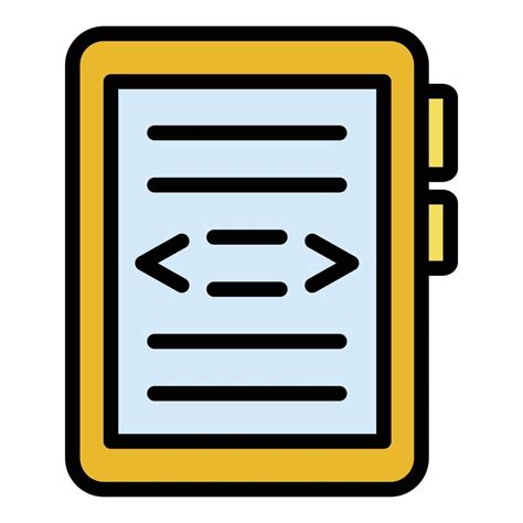 Electronic Reader Icon Color Outline Vector 15153782 Vector Art At Vecteezy