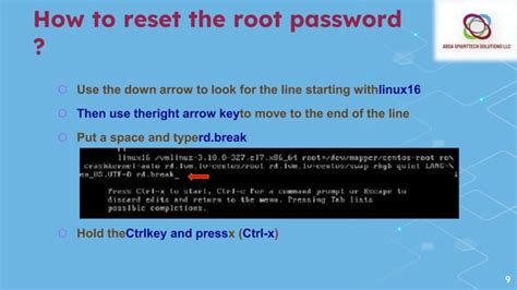 5 1 Root Password Resetupdatedcorrectedvariedtextpptx