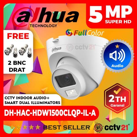 Jual Cctv Dahua 5mp Dh Hac Hdw1500clqp Il A Full Color Colorvu Mic