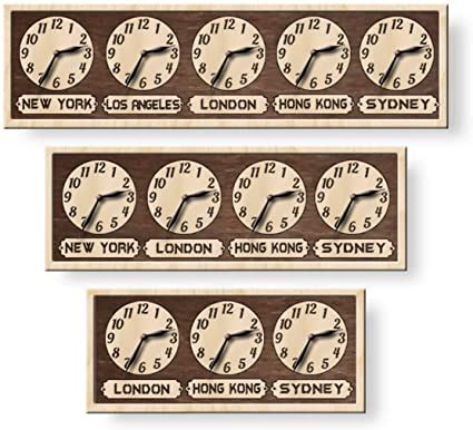 Multi Time Zone Wall Clock