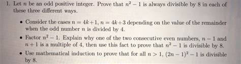 Solved Prove That If N Is An Integer And N3 5 Is Odd