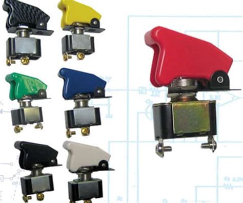 Race Toggle Switch With Safety Cover Red X2 Industries