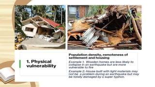 Vulnerability, Elements exposed to a hazard.pptx | Environment | Science