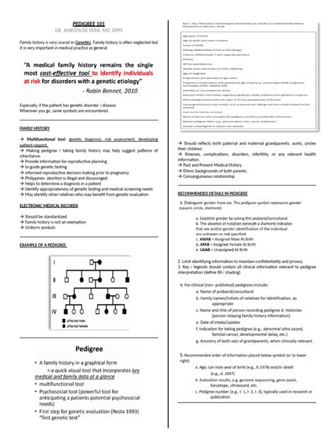 Pedigree 101 Pdf