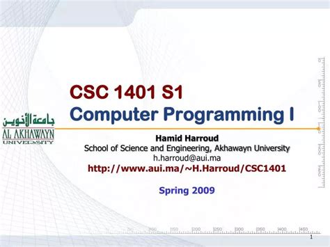 Ppt Csc 1401 S1 Computer Programming I Powerpoint Presentation Free