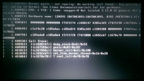 Boot DualBoot Ubuntu Booting Error Kernel Panic Not Syncing