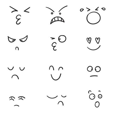 开心和不开心的简笔画简单笔画（共18张） 简笔画图片大全