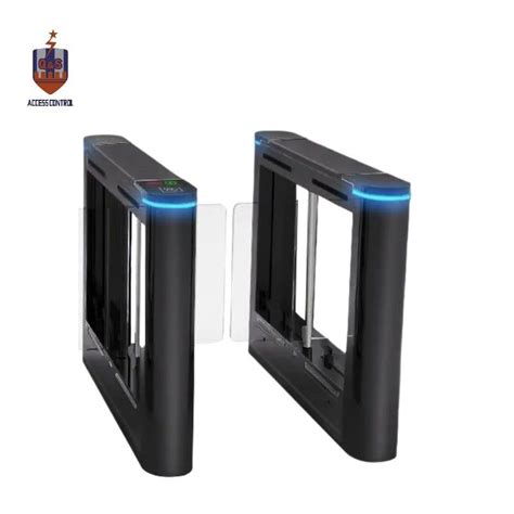 Swing Turnstile With Ic Id Fingerprint Reader Qr Code Face