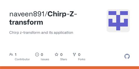 Github Naveen891chirp Z Transform Chirp Z Transform And Its Application