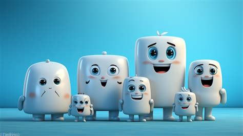 Premium Ai Image Funny Smiling Tooth With Happy Faces