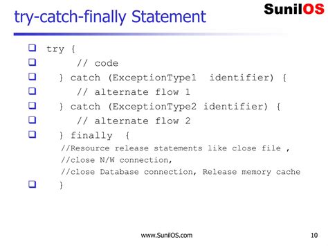 Exception Handling V3 Ppt