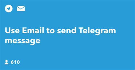 Use Email To Send Telegram Message Ifttt