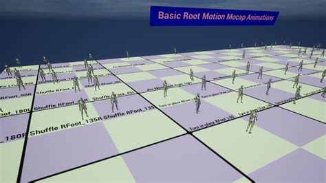 Basic Root Motion Mocap Animations In Animations Ue Marketplace