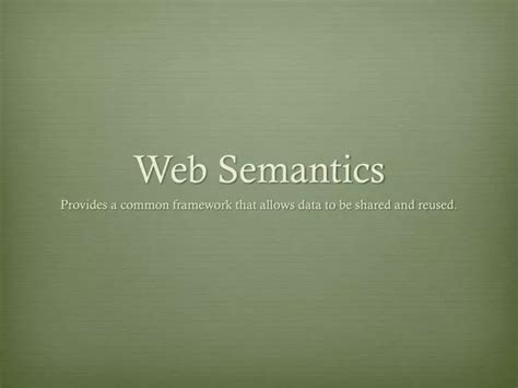 ppt web semantics powerpoint presentation free download id 1581756