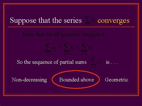 tests for convergence pt 1 the comparison test