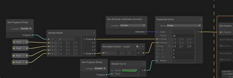 align sequential circle to sample bezier tangent unity engine unity