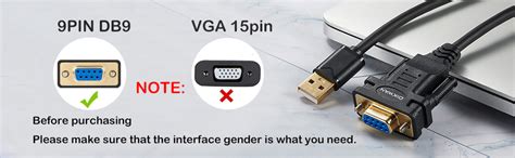 Oikwan Usb To Rs232 Serial Adapter With Ftdi Chipset Usb 2 0 To Female Db9 Serial