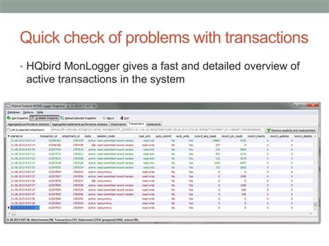 Resolving Firebird Performance Problems Pptx Databases Computer
