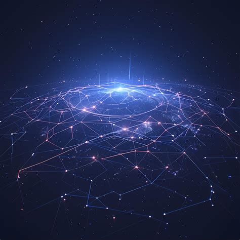 Premium Photo Powerful Global Network Connectivity Visualization