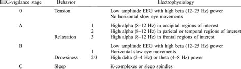 Behavioral And Neurophysiological Correlates Of Eeg Vigilance Stages