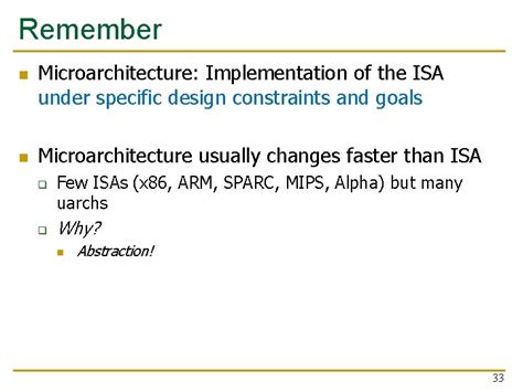 Computer Architecture Lecture 2 Fundamental Concepts And Isa
