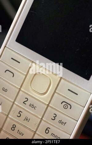 White Phone Keyboard Old Generation Bright White Key With Numbers