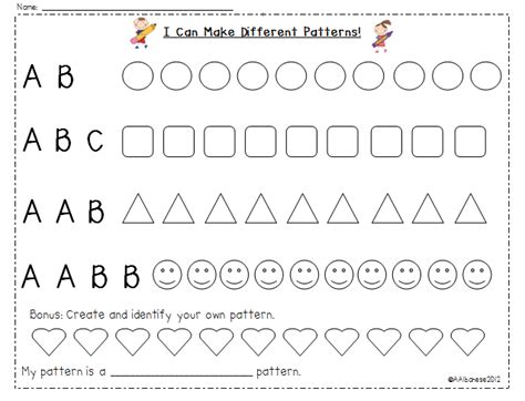 Free Aabb Pattern Worksheet Download Free Aabb Pattern Worksheet Png