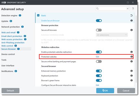 KB7734 Enable And Configure Secure Browser In ESET Endpoint Security 9 X10 X