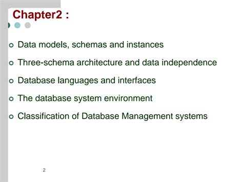 SOLUTION Dbms Unit Ch Database System Concepts And Architecture Studypool