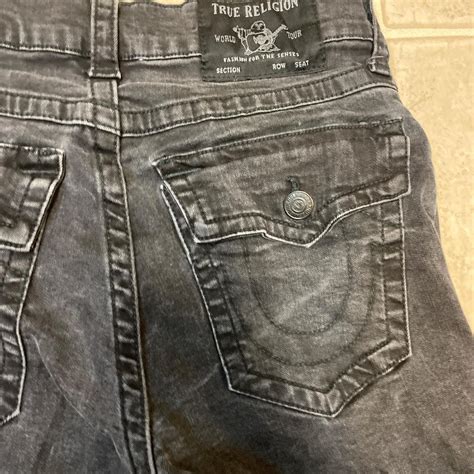 Black True Religion Jeans Relaxed Straight Depop