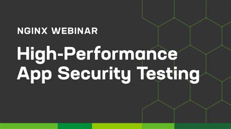 High Performance Application Security Testing
