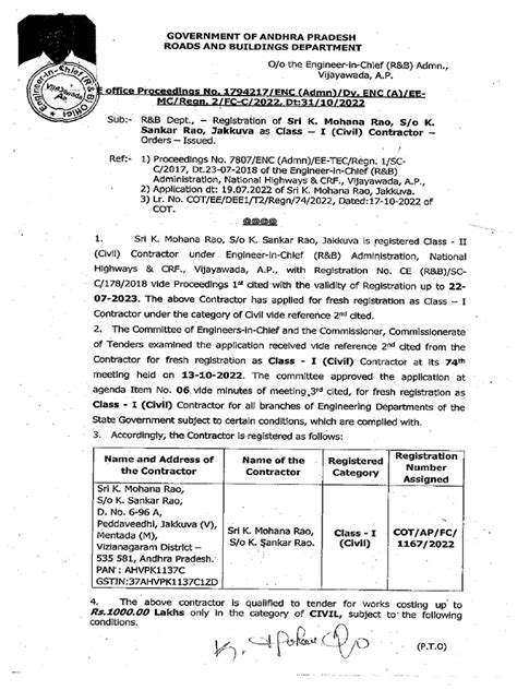 Registrationcertificateclass1 Pdf