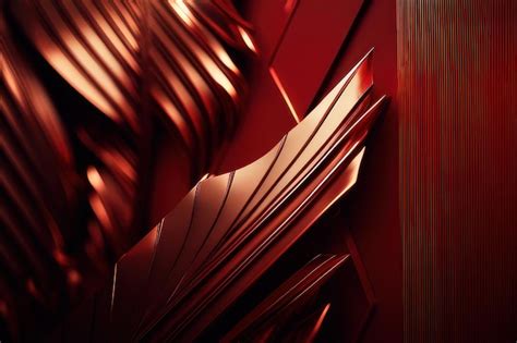 premium photo a red background with a large number of lines and the