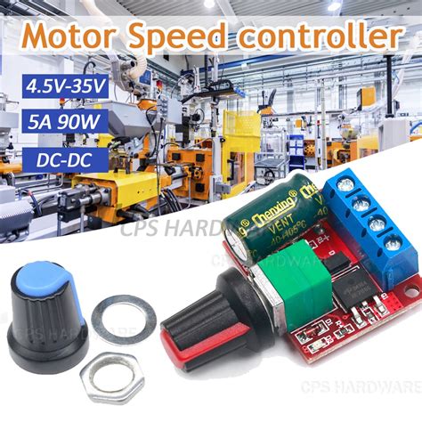 5a 90w pwm 12v dc motor speed controller module dc dc 4 5v 35v