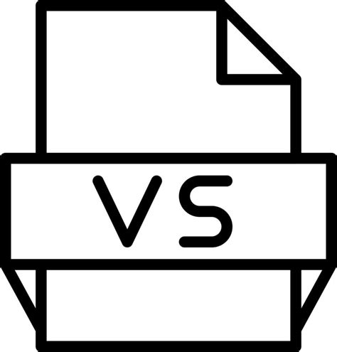 Vs File Format Icon 15824704 Vector Art At Vecteezy