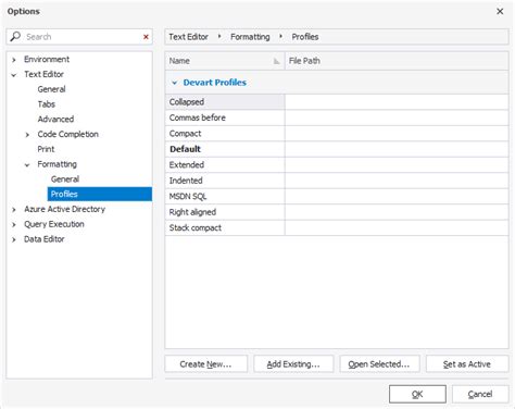 Share Custom Formatting Profiles