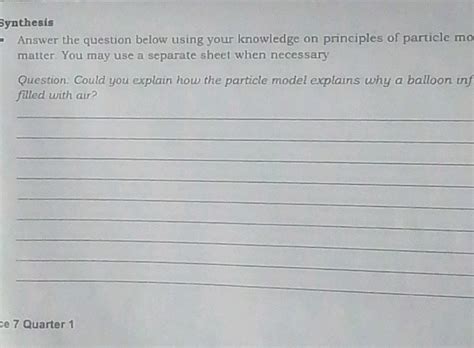 Synthesis Answer The Question Below Using Studyx