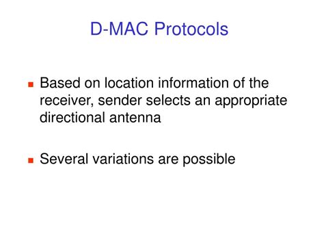 ppt medium access control protocols using directional antennas in ad