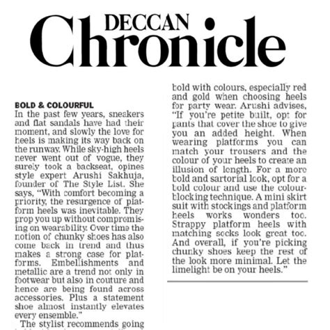 Tslfeatured Deccanchronicle Featured Stylingtips Thestylelistspeaks Heels Platforms