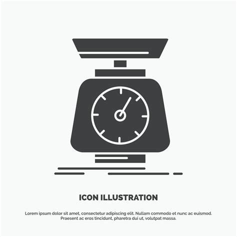 Implementation Mass Scale Scales Volume Icon Glyph Vector Gray Symbol For Ui And Ux