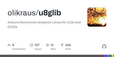 GitHub Olikraus U Glib Arduino Monochrom Graphics Library For LCDs And OLEDs