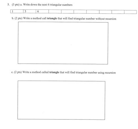 Solved Pts A Write Down The Next Triangular Chegg