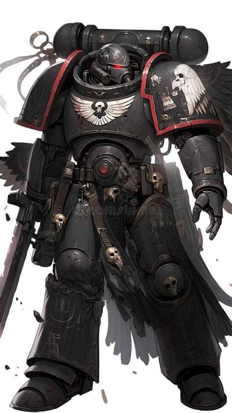 Highly Detailed Intricate Digital Artwork Warhammer 40k Raven Guard